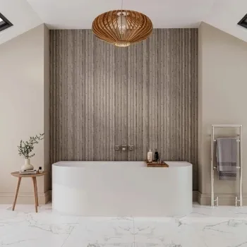 Trepanel Style® Grey Chevron Wood Effect Matt WPC Laminated Wall Panel