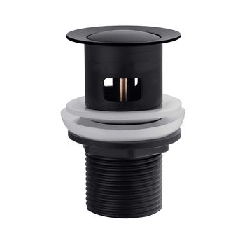 Pop Up Basin Waste Slotted | Matt Black Finish