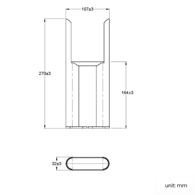 Stone Grey Traditional 3 Column Radiator Feet | Bathroom Mountain