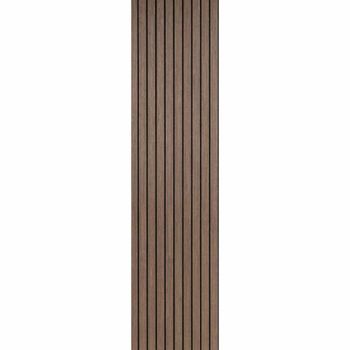 Trepanel® Walnut Brown Wide Slat Acoustic Wood Wall Panels
