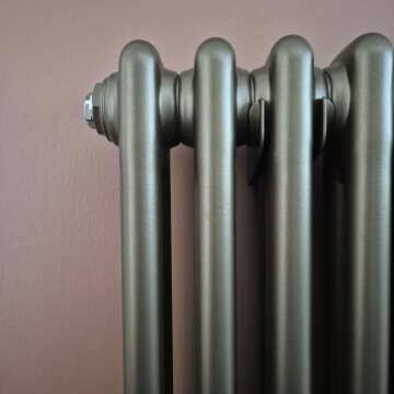 Athens Antique Double Column Horizontal Radiator | 600x785mm