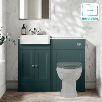 Monaco Mystic Green Vanity Basin Marble - 1000mm
